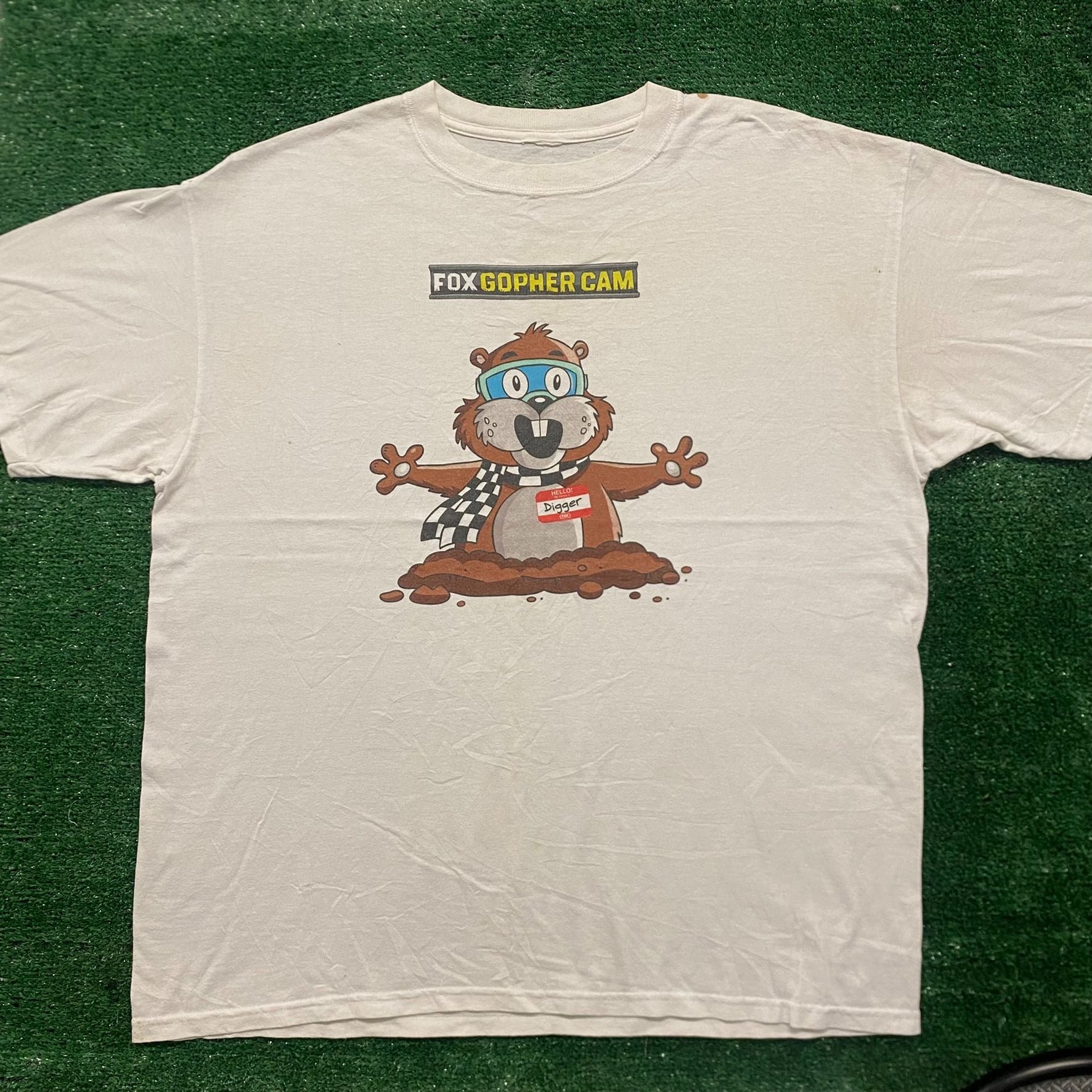 Vintage Y2K NASCAR FOX Sports Gopher Cam Racing Baggy Tee – Agent Thrift